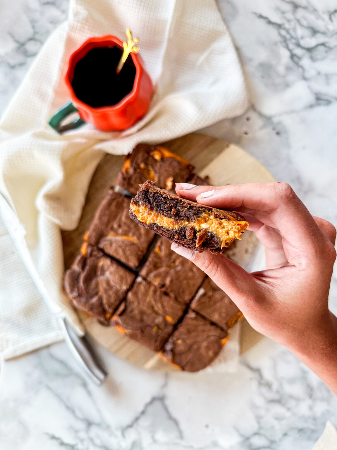 Pumpkin Spice Latte (PSL) Brownies - Tasting Thyme